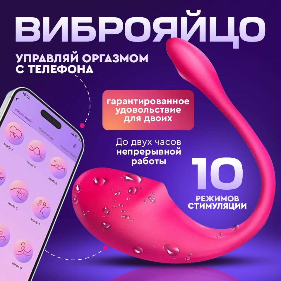 Яицо для стимуляции женского клитора. Вибратор с дистанционным управлением