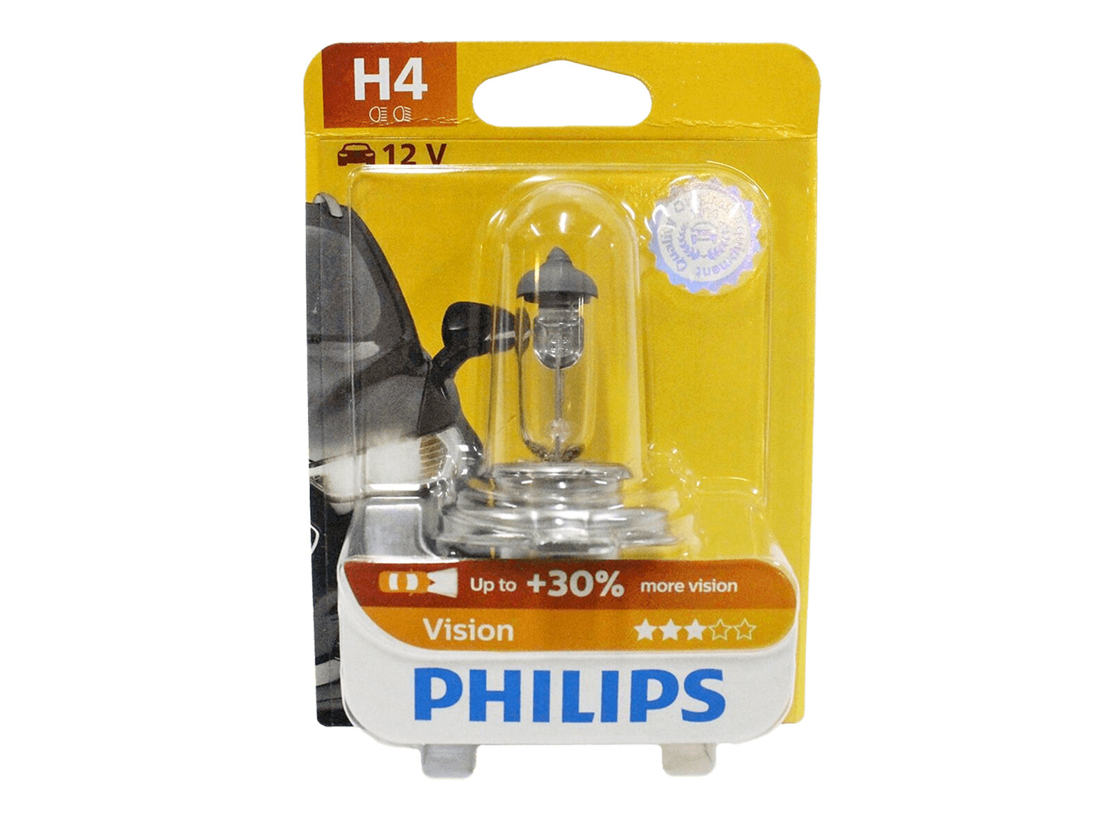 Лампа 12Vx60/55W H4 PHILIPS PREMIUM +30% блистер
