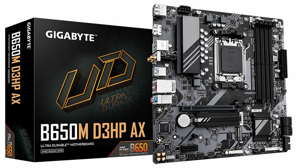Материнская плата Gigabyte B650M D3HP AX (AM5 mATX)