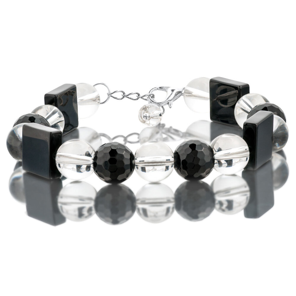 Браслет, горный хрусталь