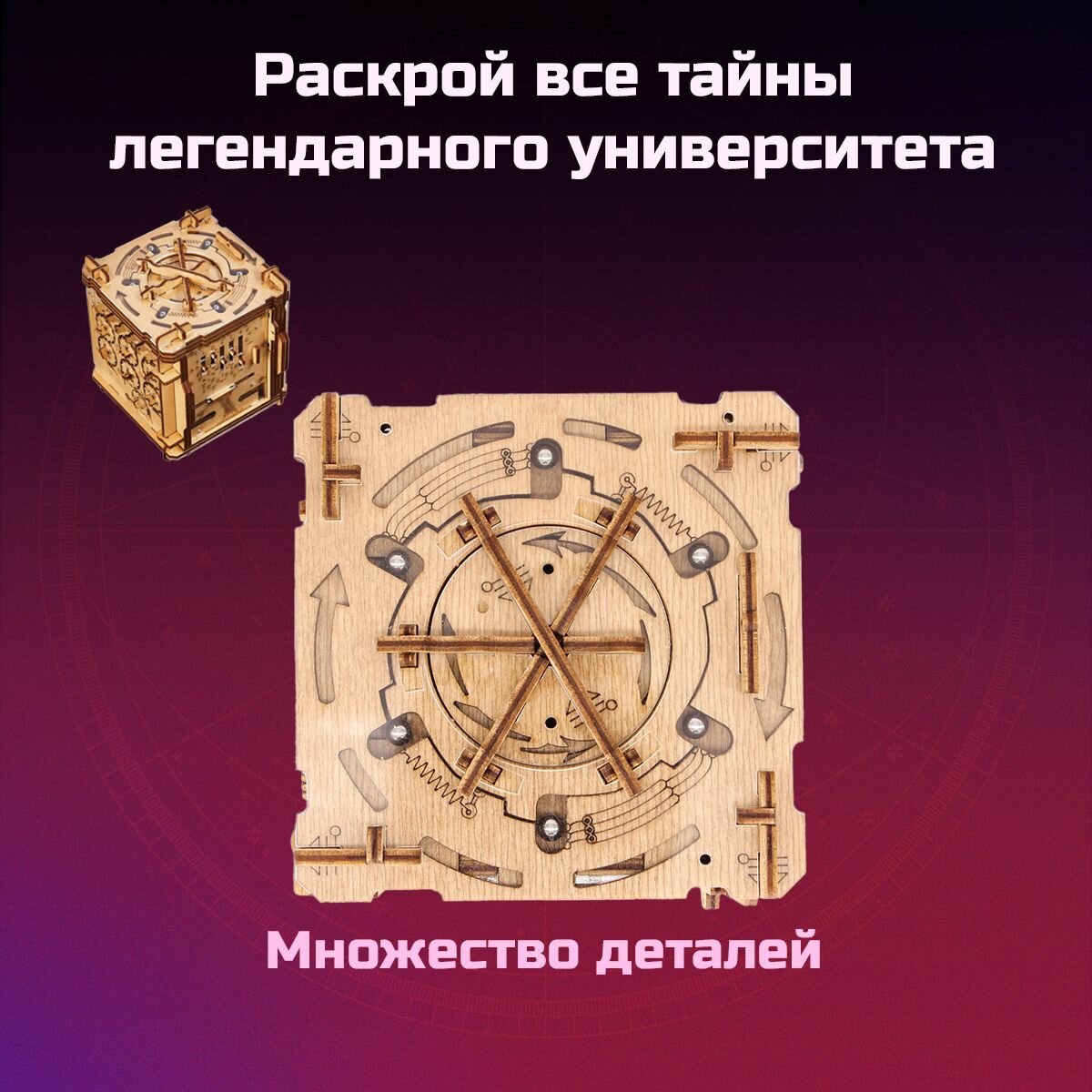 Квестбокс Кембриджский лабиринт. Головоломка с тайником. Квесткуб.