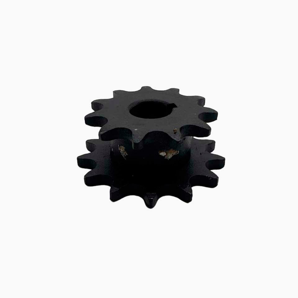 Звезда двухрядная на мотобуксировщик (Z-13, Z-11, D-20, шаг 15,875, 520 цепь, шпонка 5мм) малая