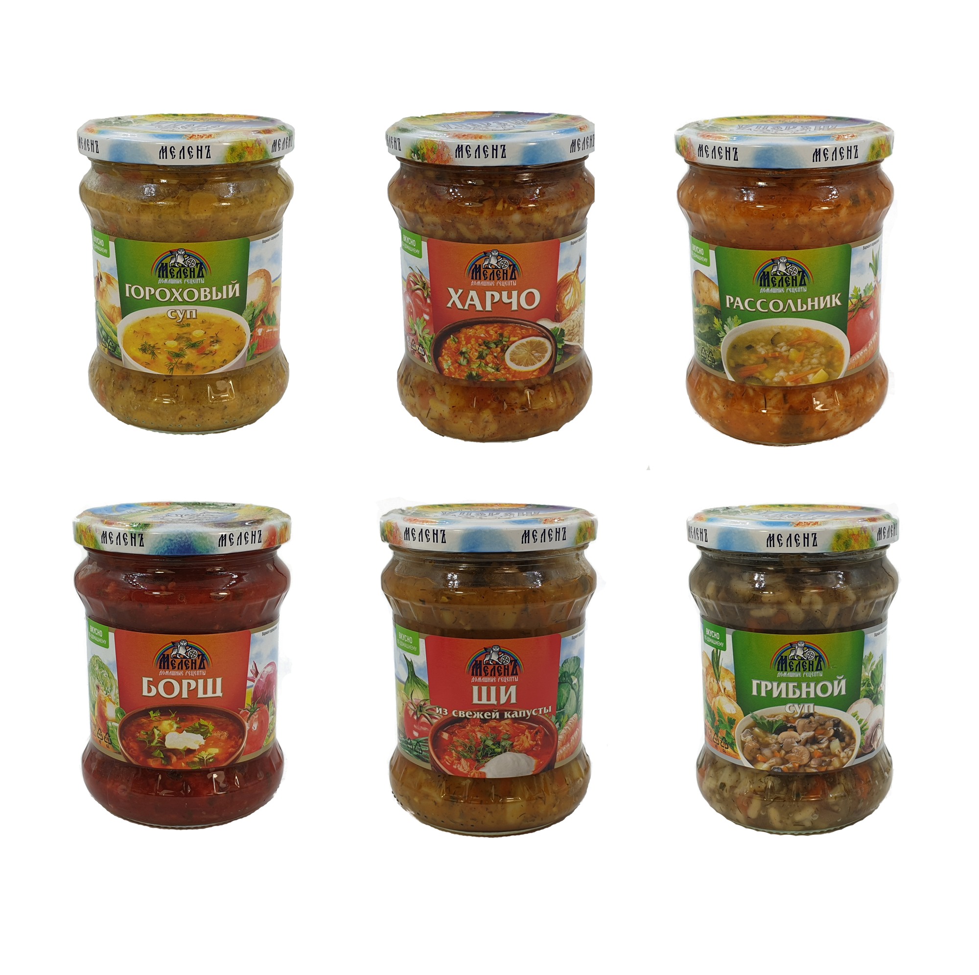 Набор супов "Меленъ", - Приготовить сможет каждый - 6 баночек по 460гр