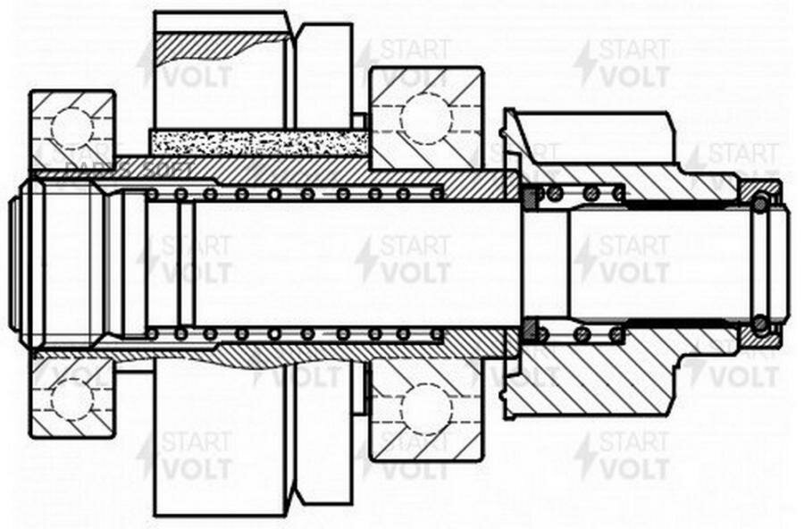 VCS1916 STARTVOLT Бендикс TOYOTA LAND CRUISER PRADO J120 (02-) 4.0I