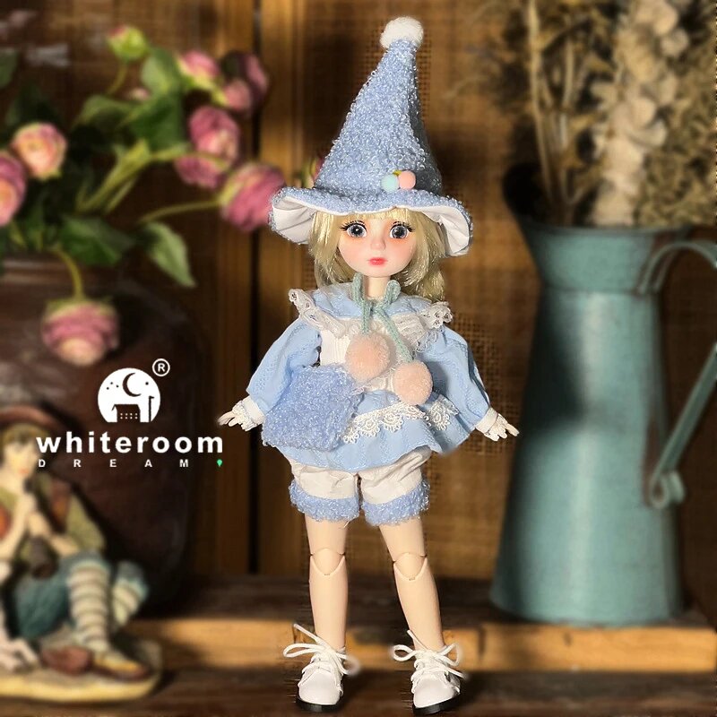 Шарнирная кукла Whiteroom 30 см винил сероглазая Doll with clothes 20, Replace with body B