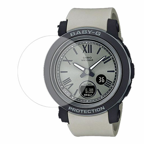 Скрин Мобайл защитный экран для часов Casio BGA-290-8A из гидрогелевая плёнка прозрачная