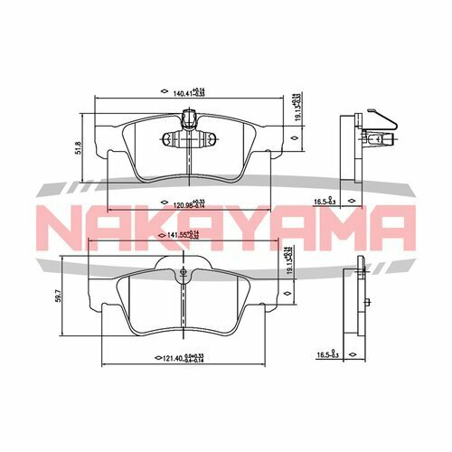 Колодки тормозные дисковые Nakayama HP8253NY