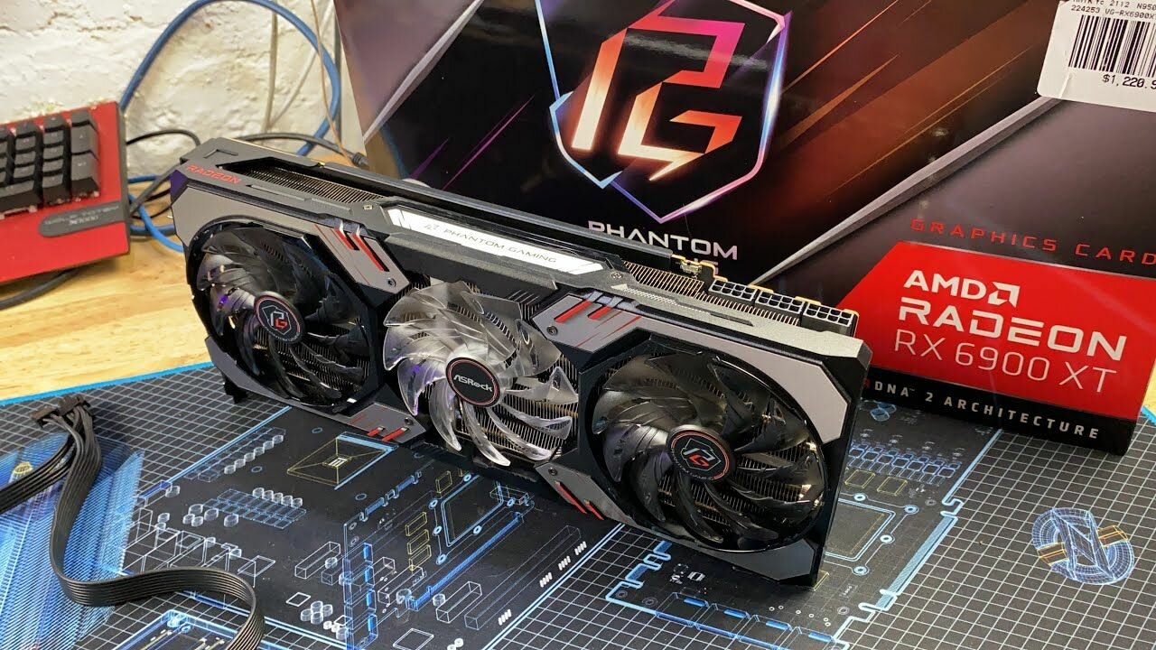 Видеокарта ASRock Radeon RX 6900 XT Phantom Gaming D OC 16GB (RX6900XT PGD 16GO), Retail