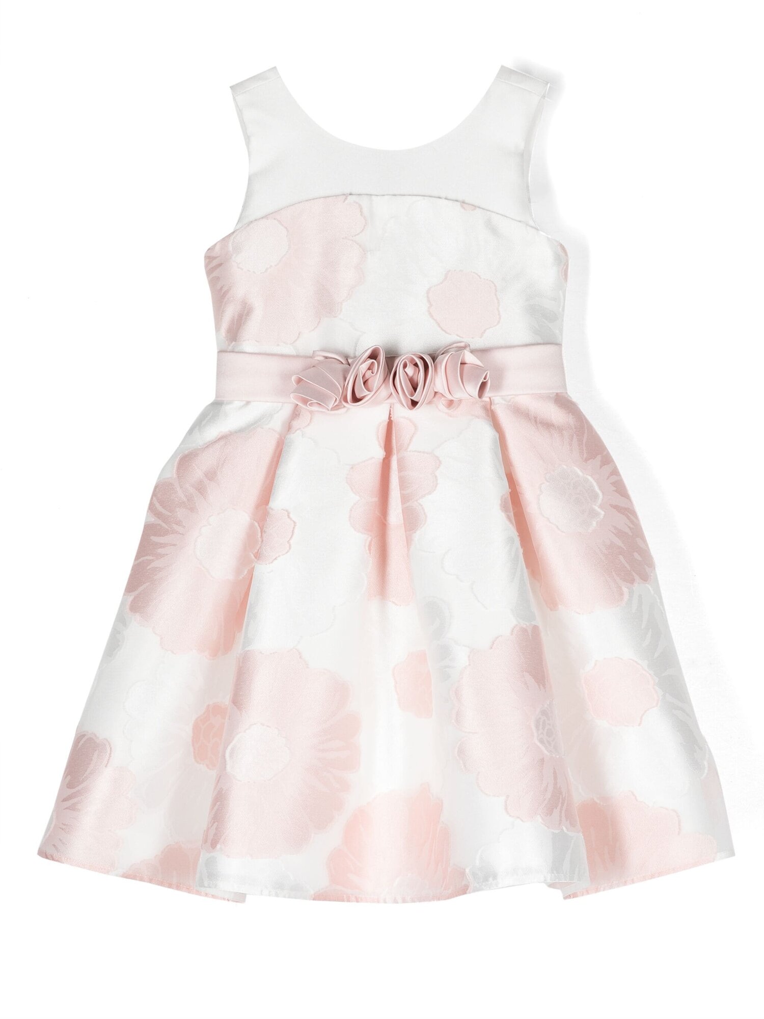 Платье Жаккардовое платье с цветочным узором