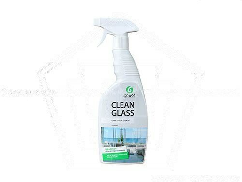Очиститель стекол grass "clean glass" ( 600 мл) "супер блеск", триггер (130600)