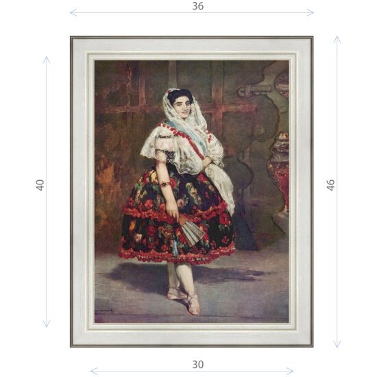 Картина Декор Депо Эдуарда Мане Лола из Валенсии Матовая бумага в раме без стекла 46х36 см