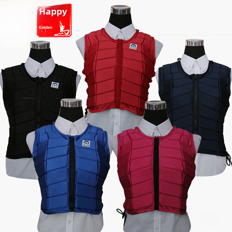 Жилет для верховой езды, защитный жилет, детский размер CL, розово-красный