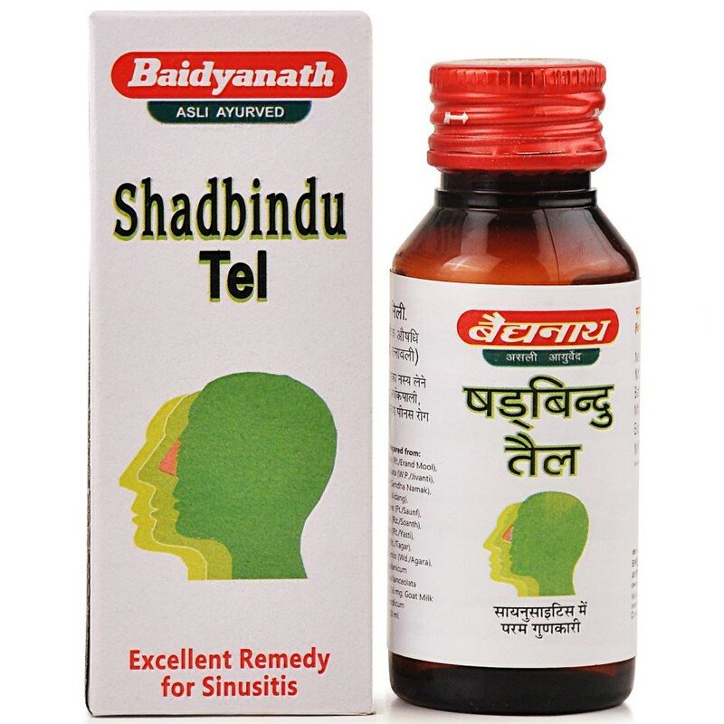 Капли Шадбинду Байдианат (Shadbindu Tail Baidyanath), 50 мл