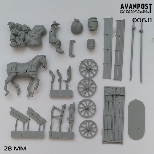 006.21 Деревенская телега, XVII в