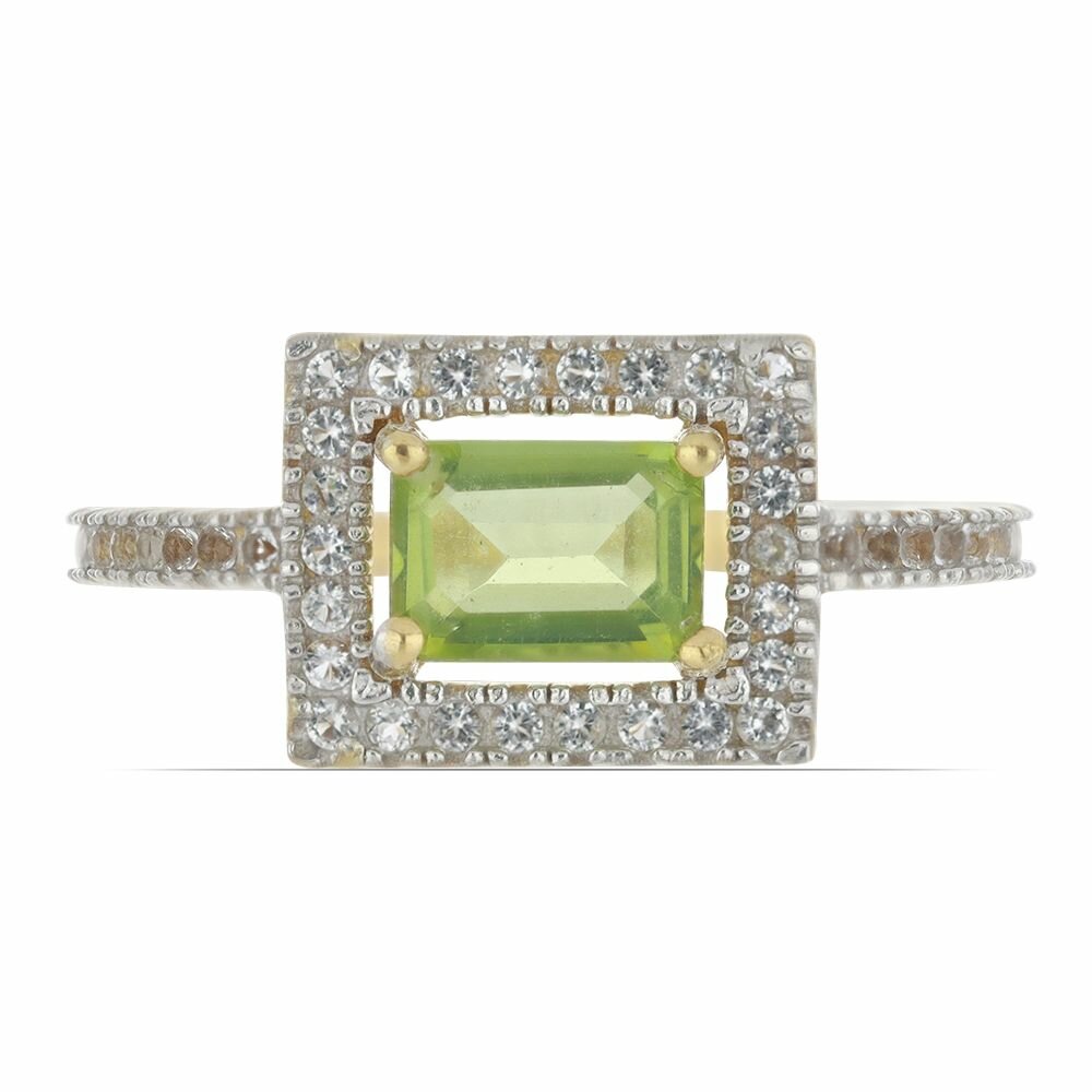 Кольцо тонкое, серебро, 925 проба, топаз, кварц