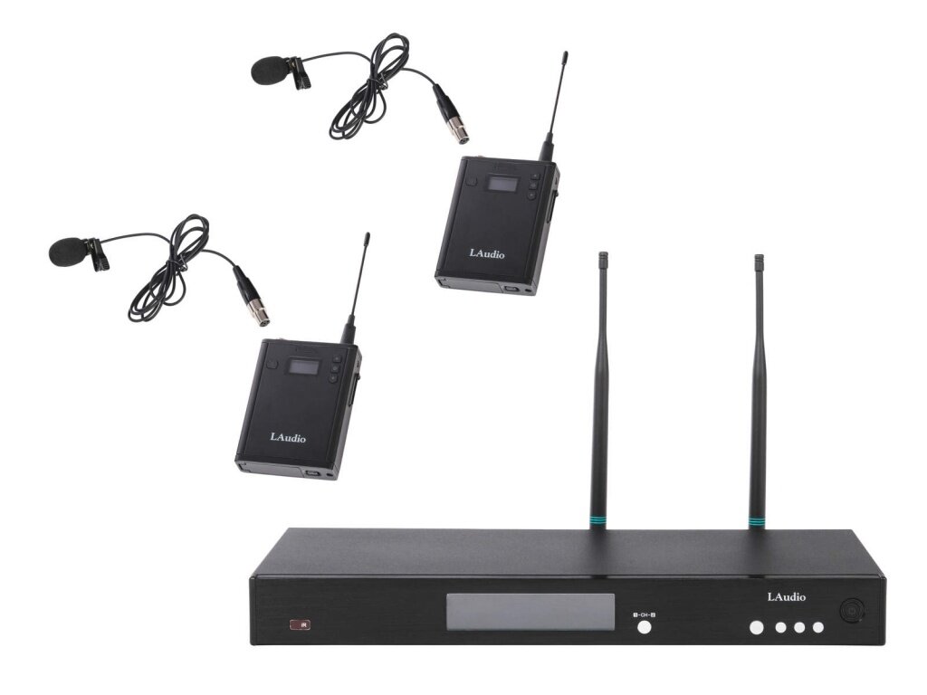 RWS-2BLV Беспроводная микрофонная система, 2 петличных микрофона, LAudio