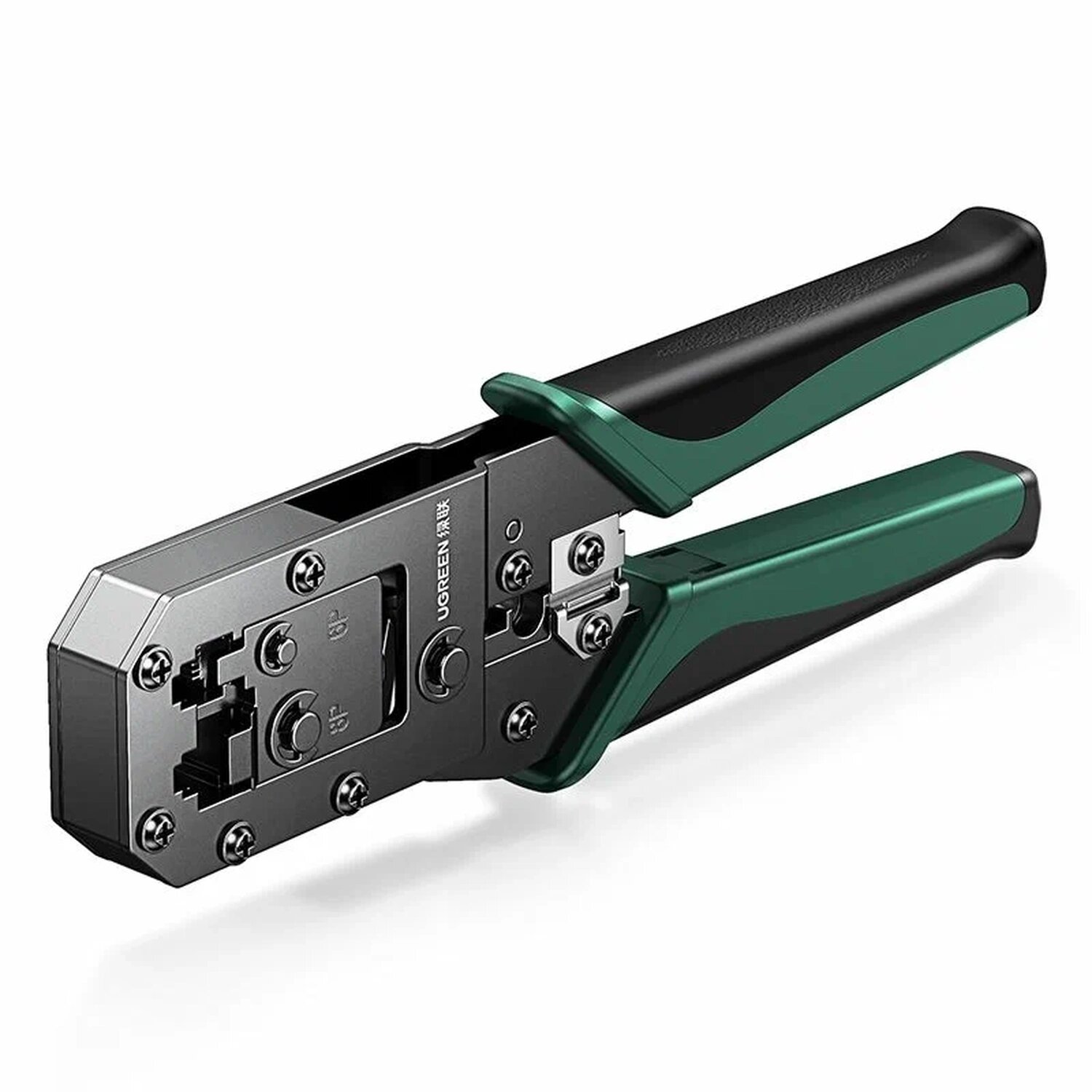 Обжимные клещи UGREEN NW136 (70683) Crimping Tool. Цвет: черно-зеленый