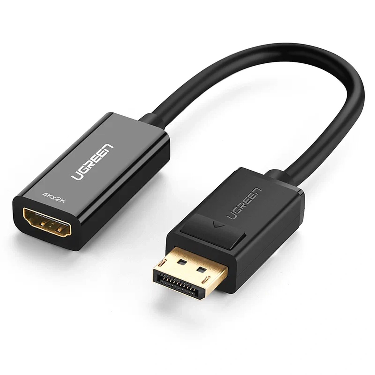 Конвертер UGREEN MM137 (40362) DisplayPort to HDMI Female Converter 1080P@60Hz. Цвет: черный