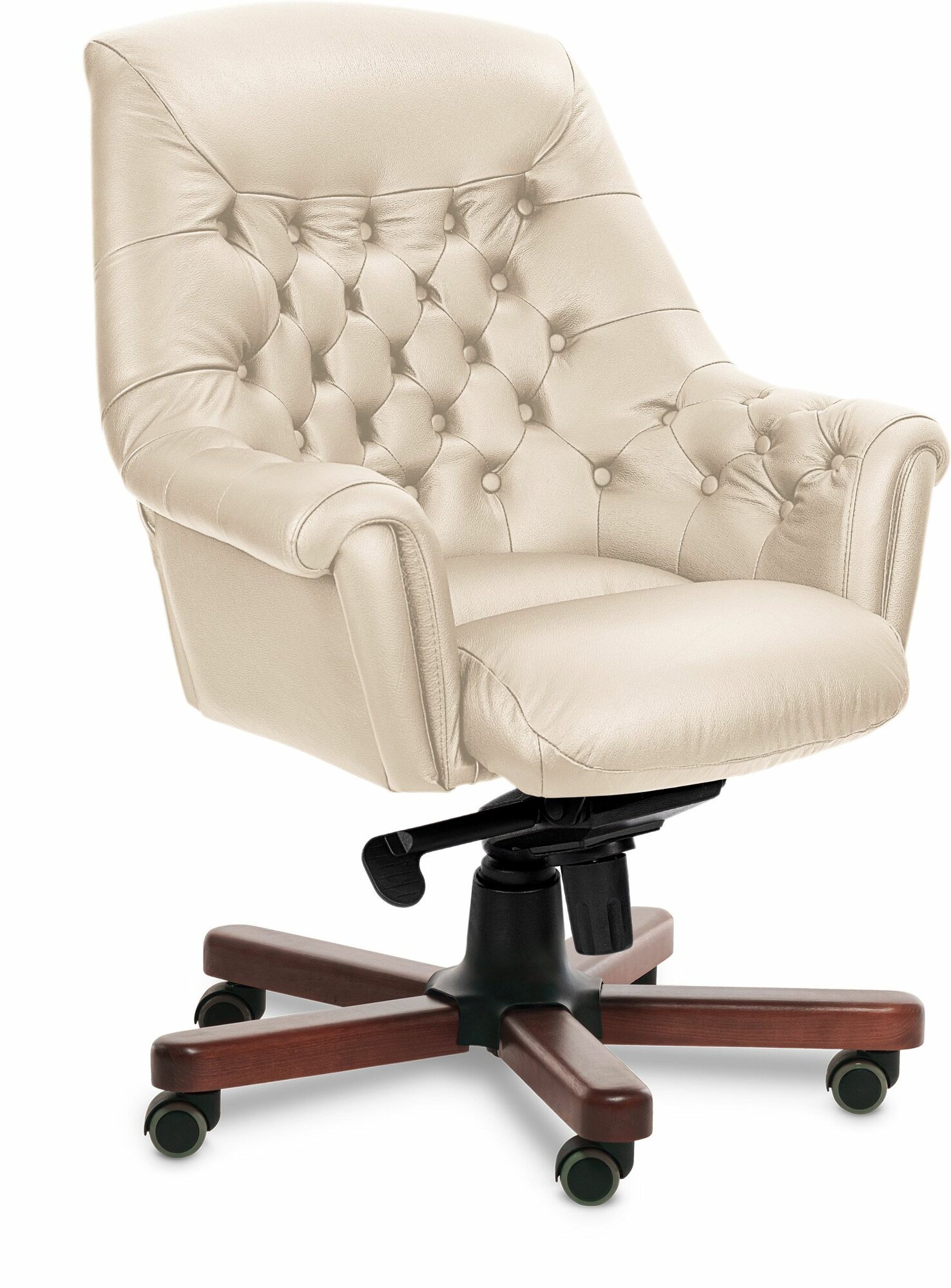 Кресло для руководителя MULTI-OFFICE Zurich B кожа бежевый. Товар уцененный