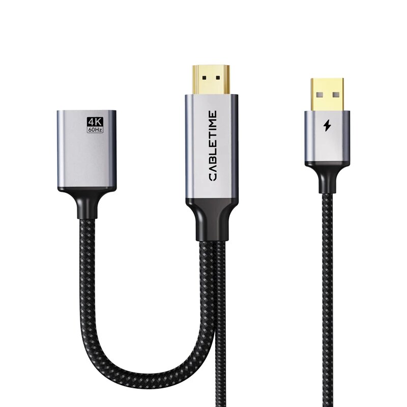 CABLETIME HDMI на DP адаптер 4K 60Гц