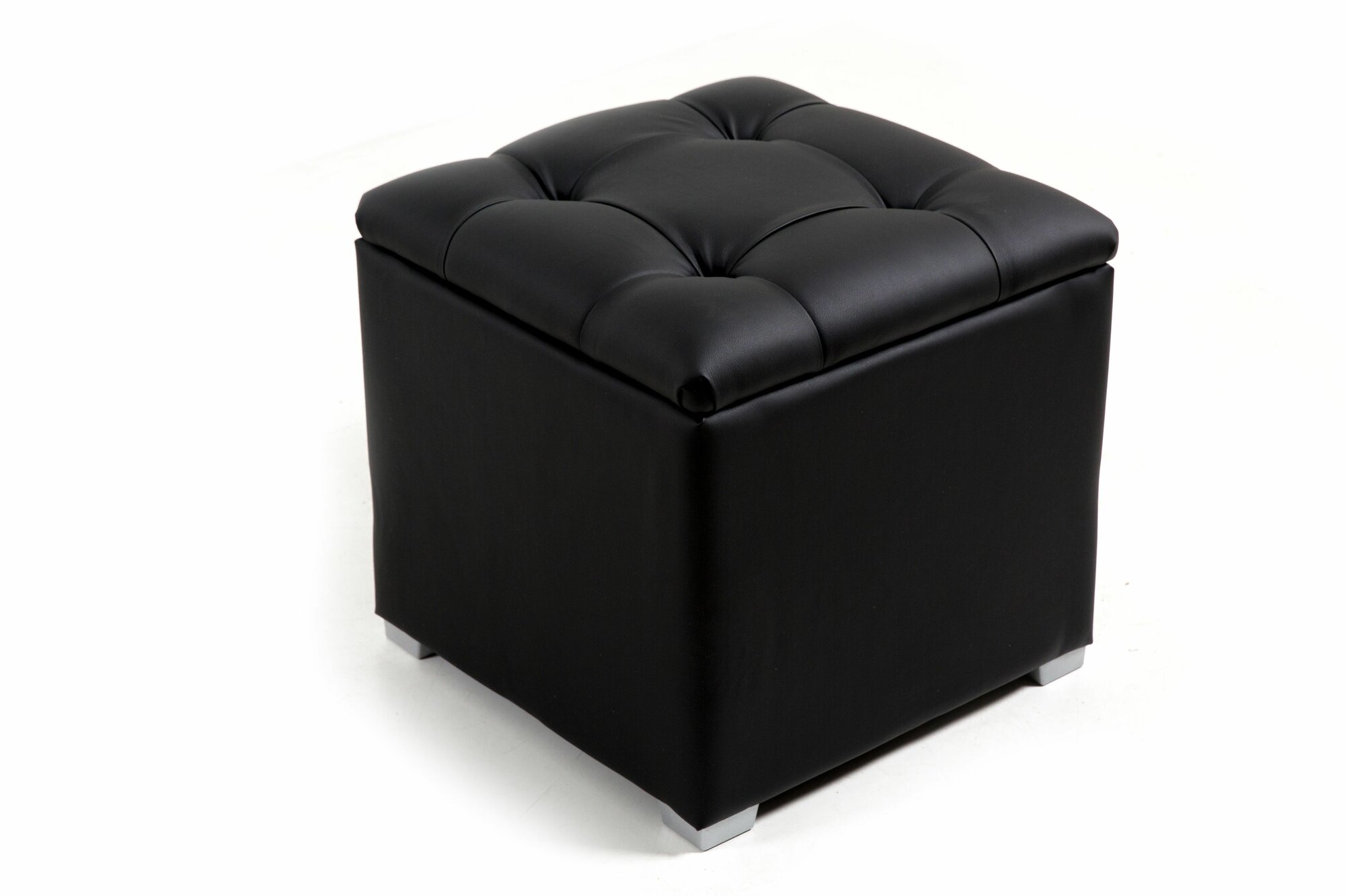 Пуфик "классик" ( открывающийся, с каретной стяжкой) экокожа 118 (Бител)