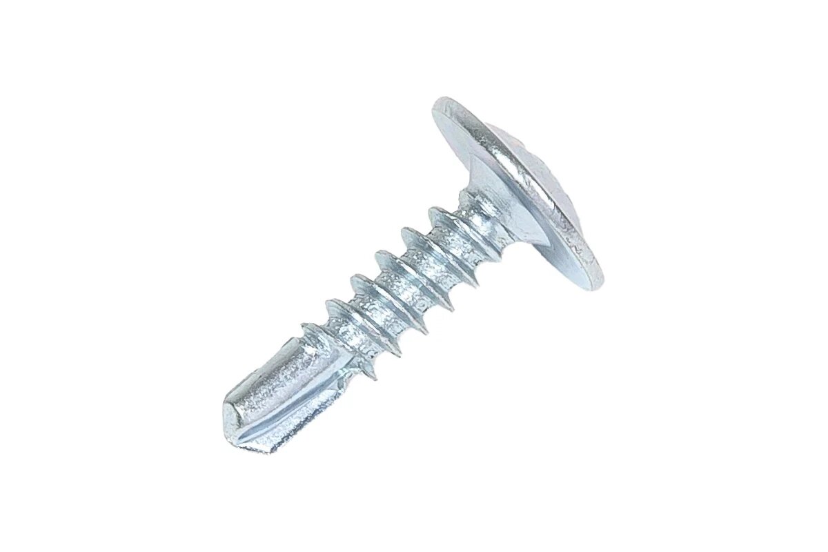 STEELREX Саморез полусфера с прессшайбой, сверло, цинк 4,2x16 кор. с ок. - 200 шт. 0115042016B500020064