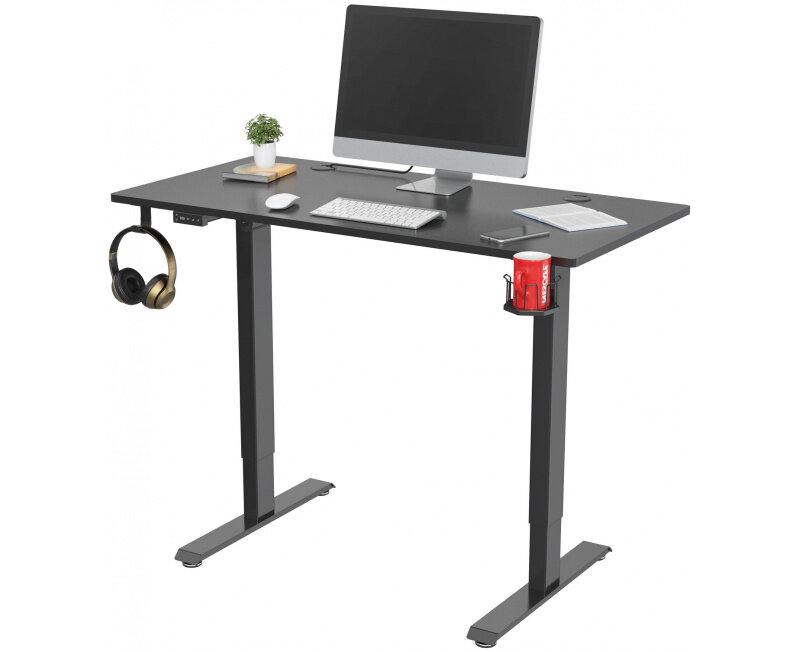 Стол компьютерный Cactus подъёмный черный (CS-ED-BBK)