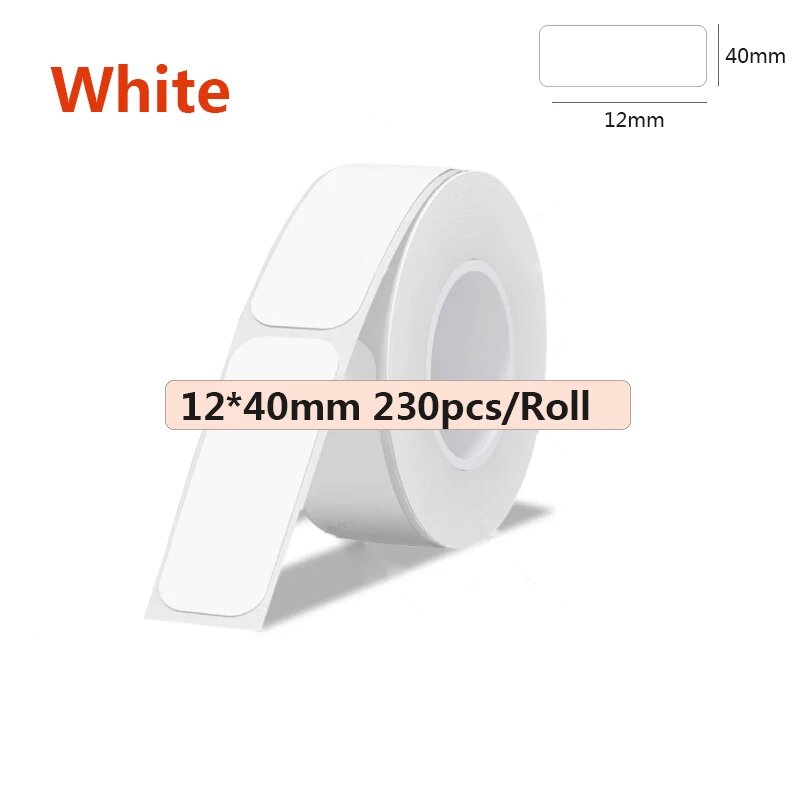 Клейкая лента для термопринтера MarkeID P15/P12 Phomemo D30 White