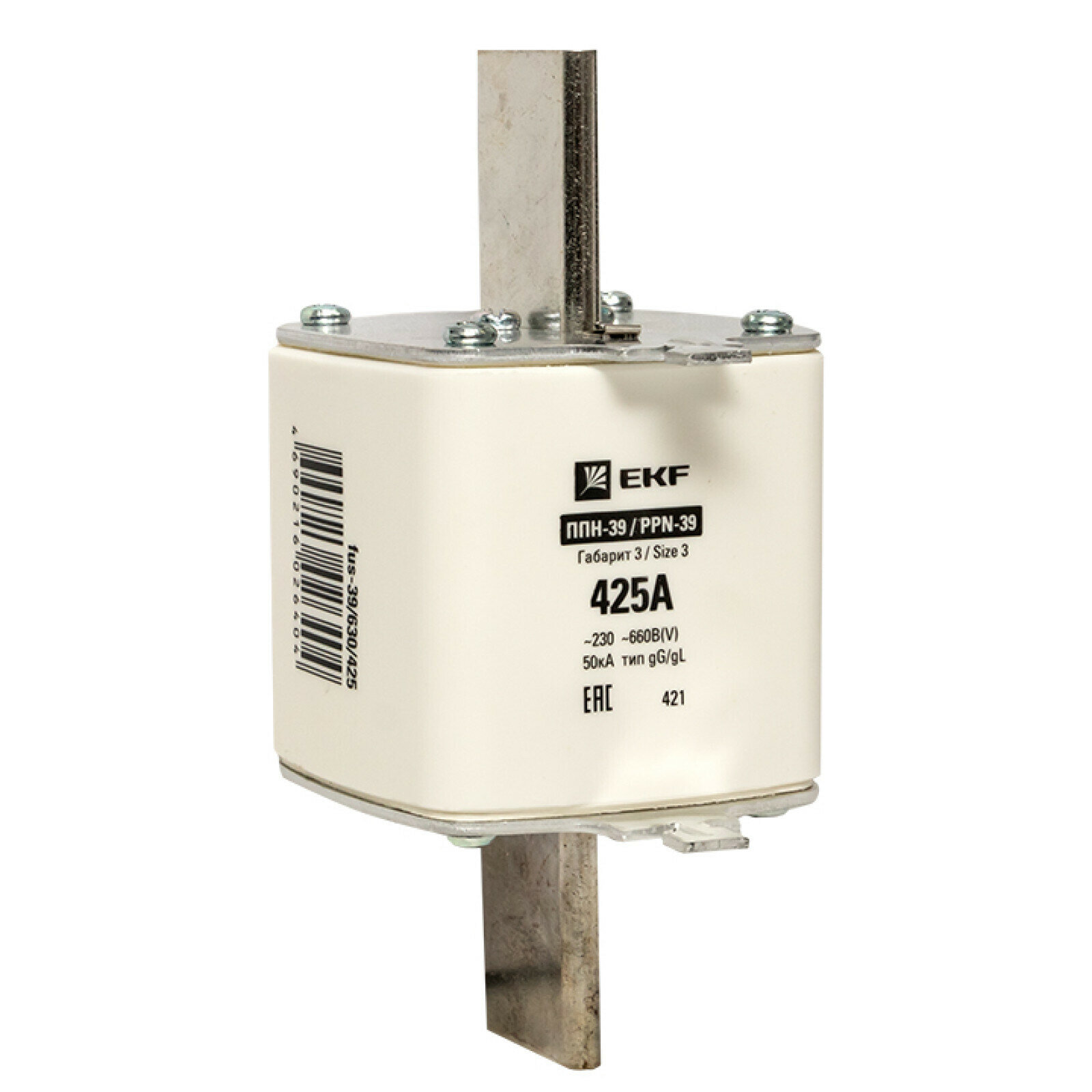 Плавкая вставка ППН-39 630/425А габарит 3 EKF - 1 шт