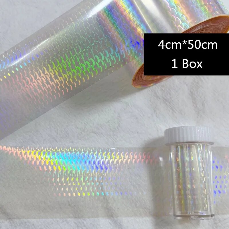 Фольгированная пленка для ногтей Misscheering 1-transparent