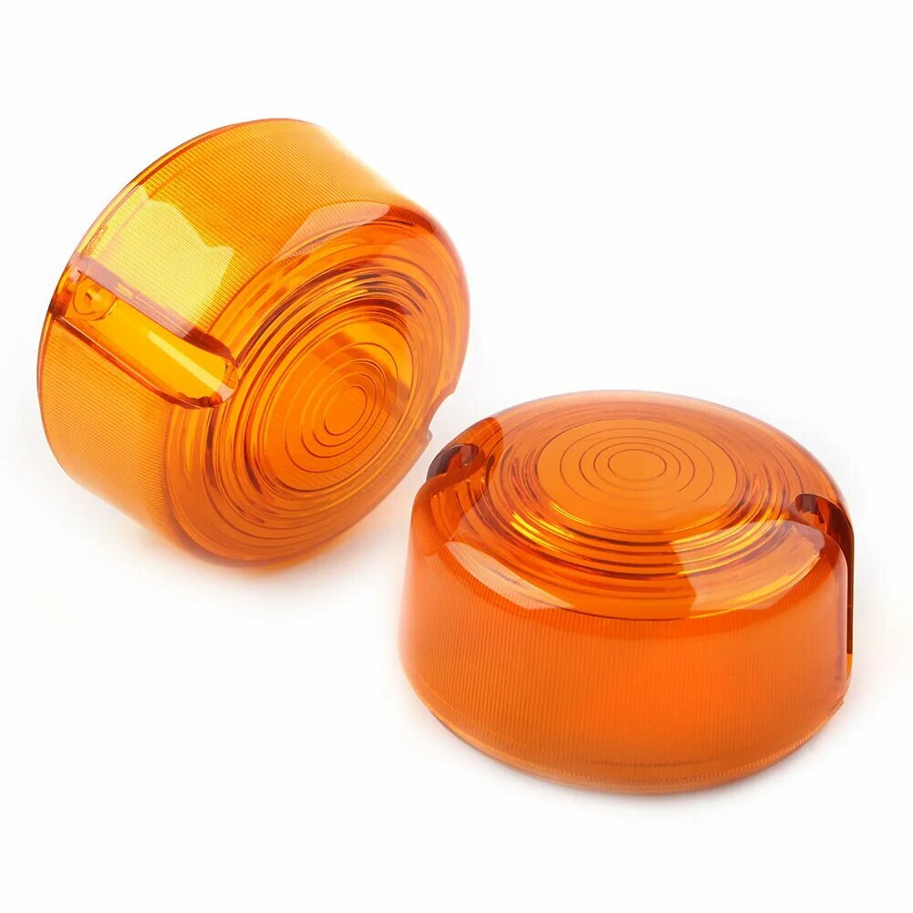 2 шт, крышка для объектива с указателем поворота мотоцикла для Harley Davidson Dyna FXD FXR Sportster XLH 883 1200 FXST Оранжевый, Yellow