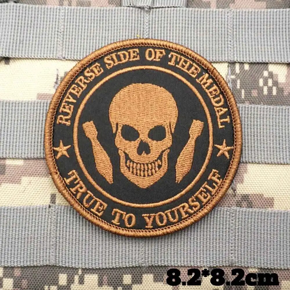 Тактические вышитые нашивки True to Yourself AS105-2 Velcro