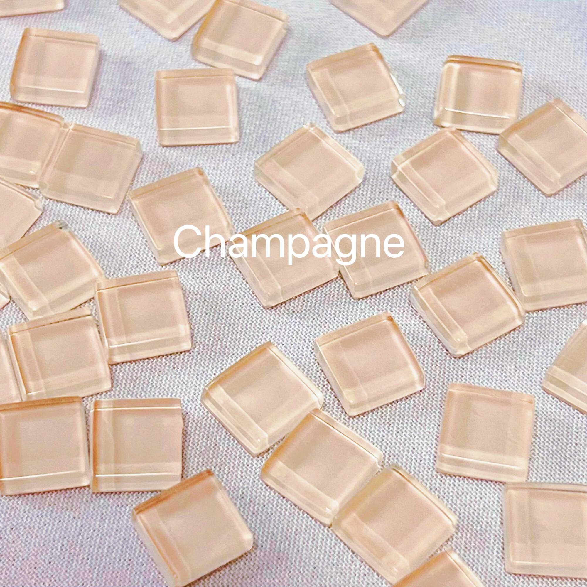 Керамическая мозаичная плитка для рукоделия 50 шт Бежевый, Champagne