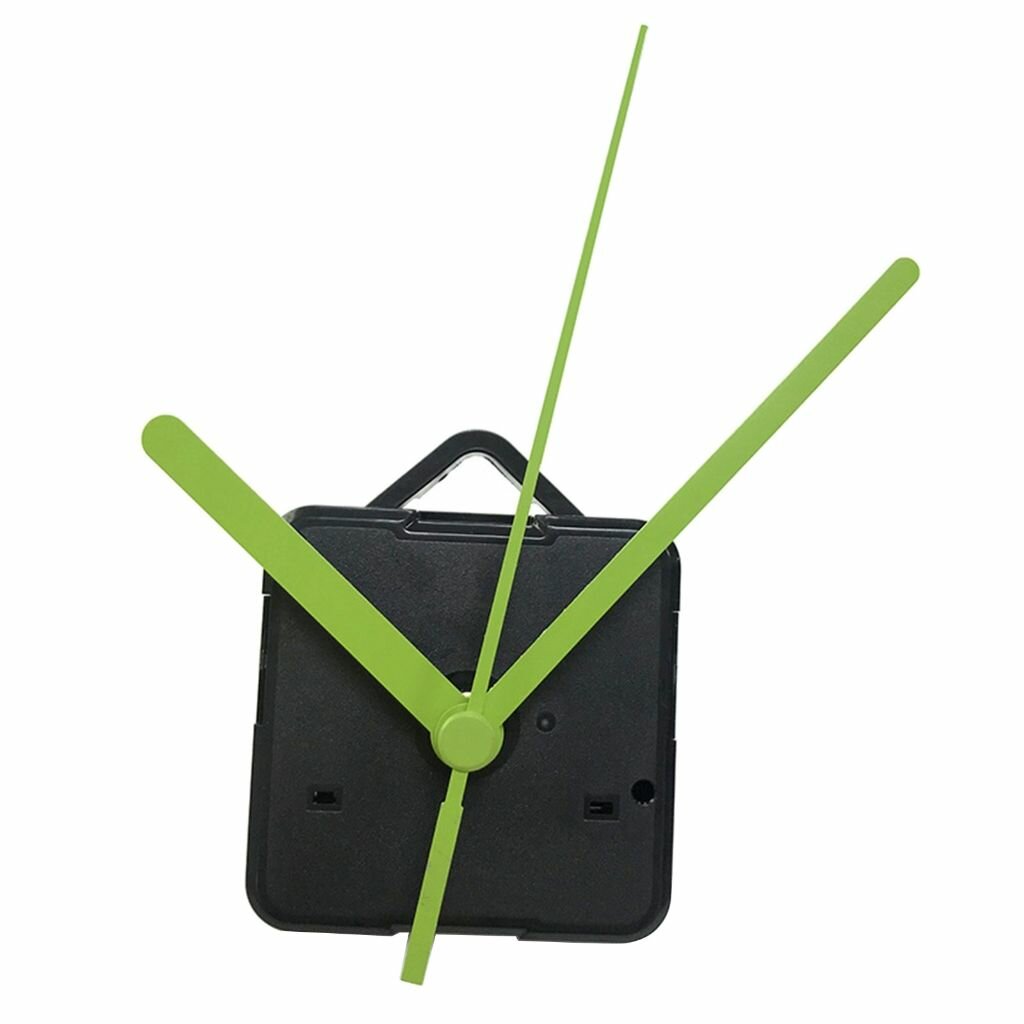 Часовой механизм, Детали для самостоятельных настенных часов с механизмом-зеленые,1 шт