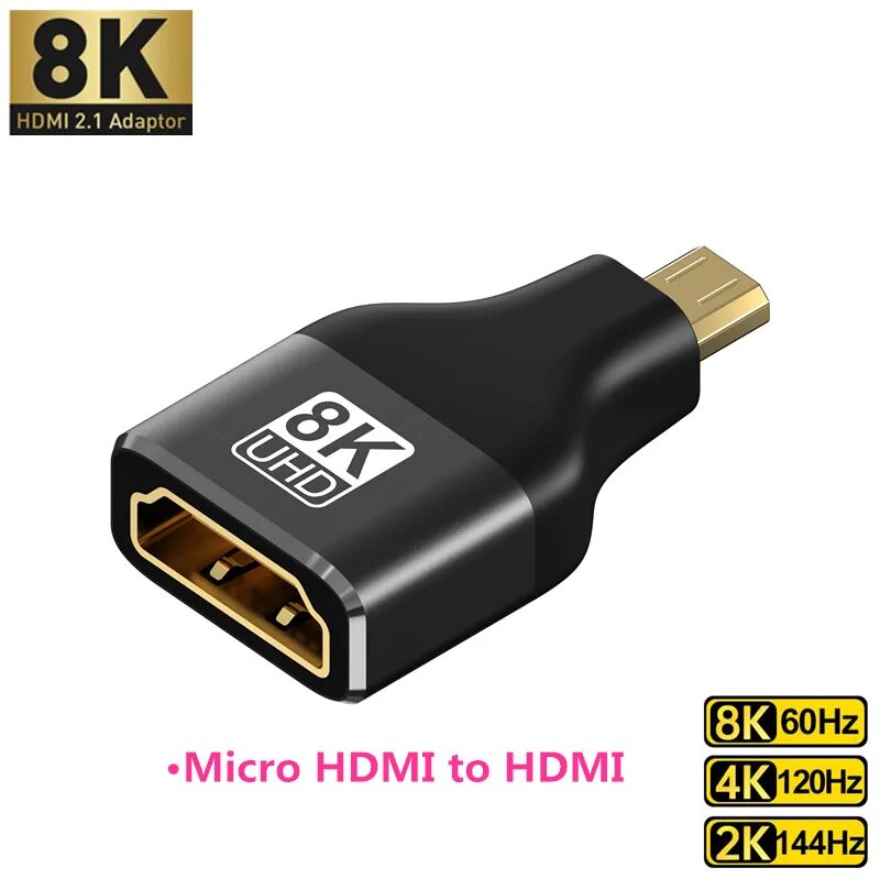 Адаптер Micro HDMI на HDMI 8K UHD