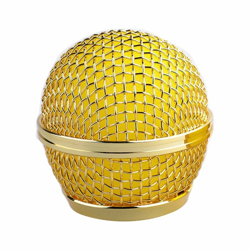 58 микрофон сетчатая насадка золотой ручной микрофон круглая сетчатая насадка