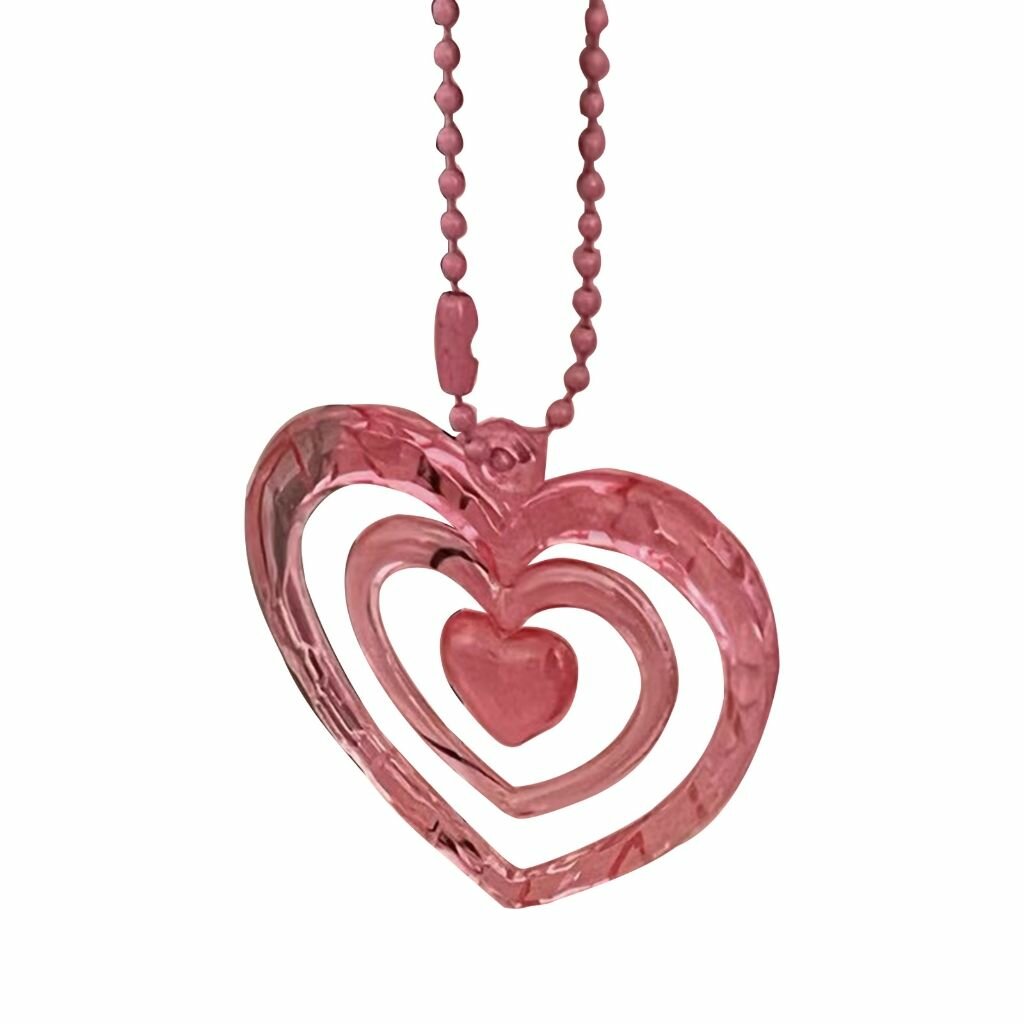 Подвеска-брелок yk2 love-розовая цепочка из бисера