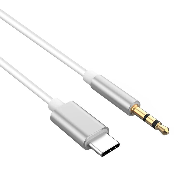 Аудиокабель USB Type-C на 3,5 мм AUX для Samsung Silver