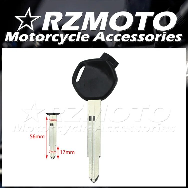 Ключ зажигания мотоцикла Uncut Blank для Honda 100 125 150 CC Scooter DIO Z4 Z125 SCR100 WH110 с магнитным противоугонным замком R