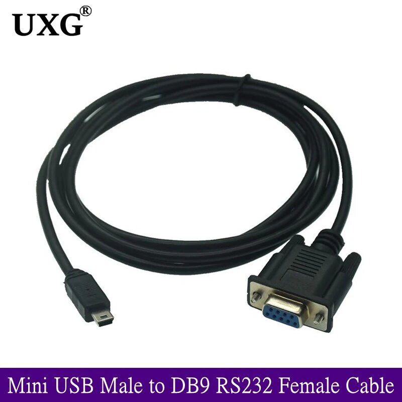 UXG Адаптер Mini USB 2.0 - RS232 DB9 1.8 м
