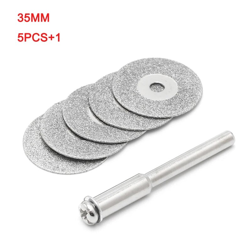 Алмазный шлифовальный круг Dremel, 5 шт./лот, аксессуары для алмазного шлифовального круга, дисковая пила, роторный инструмент Dremel, алмазные диски 35