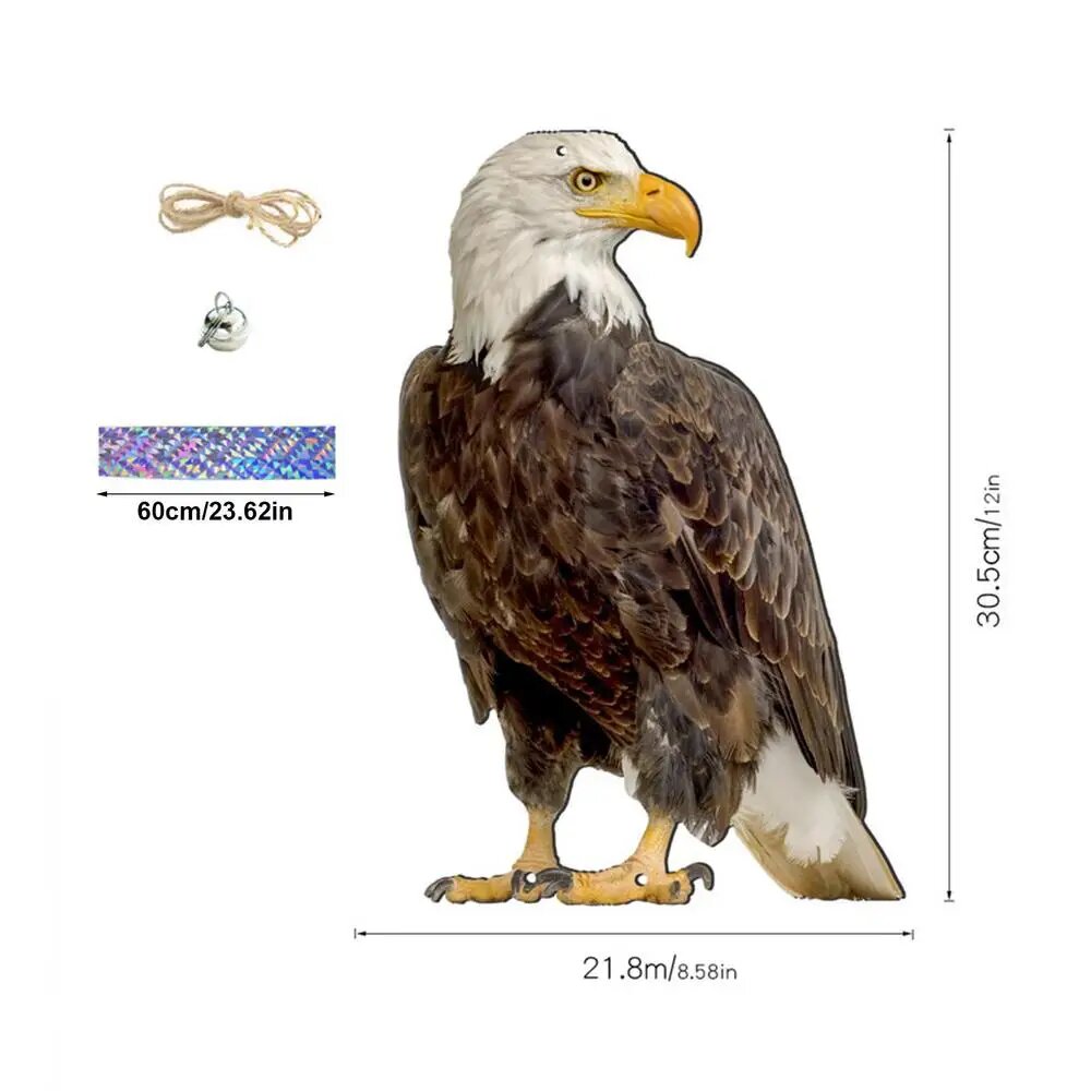 Декоративное пугало сова от птиц 05