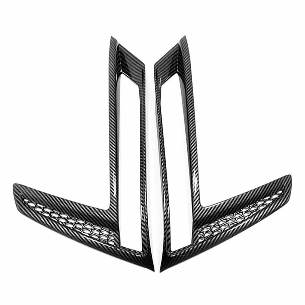 Carbon Fiber Look Front Bumper Fog Light Cover Trim For Honda CR-V CRV 2023 2024
