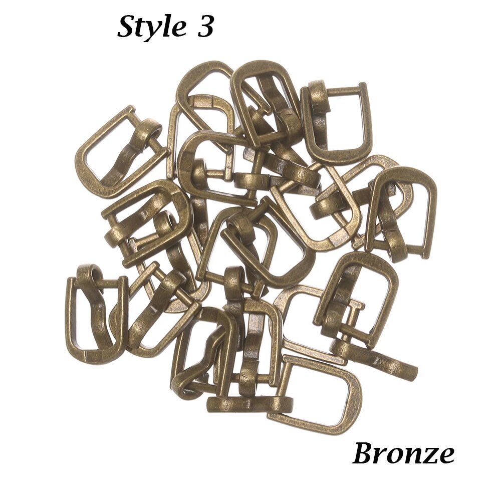 Металлические пряжки SIRENXI для кукол 20/40 шт. Style 3- Bronze, 20 Pcs