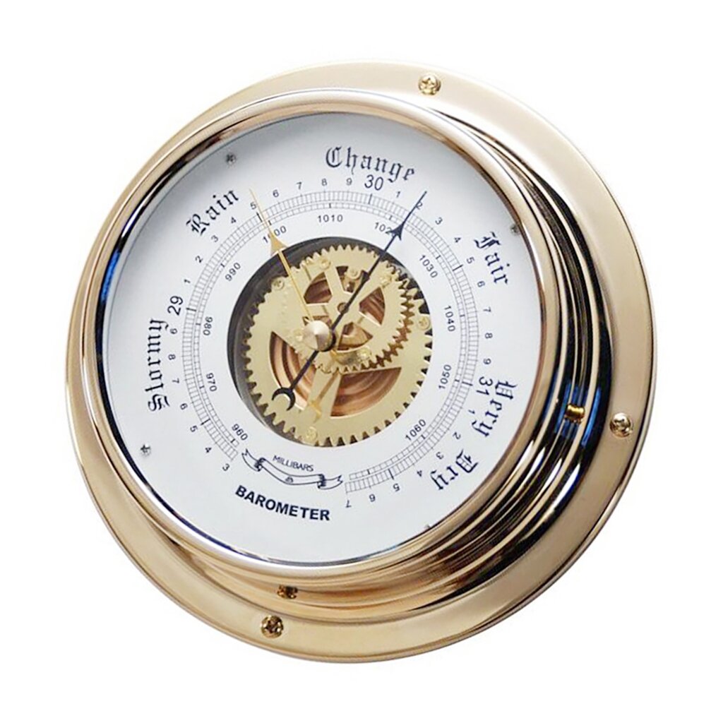Латунный барометр для яхты
