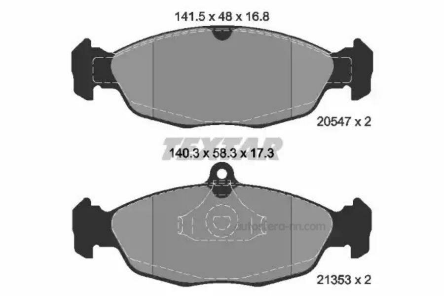 TEXTAR 2054701 Колодки тормозные передние