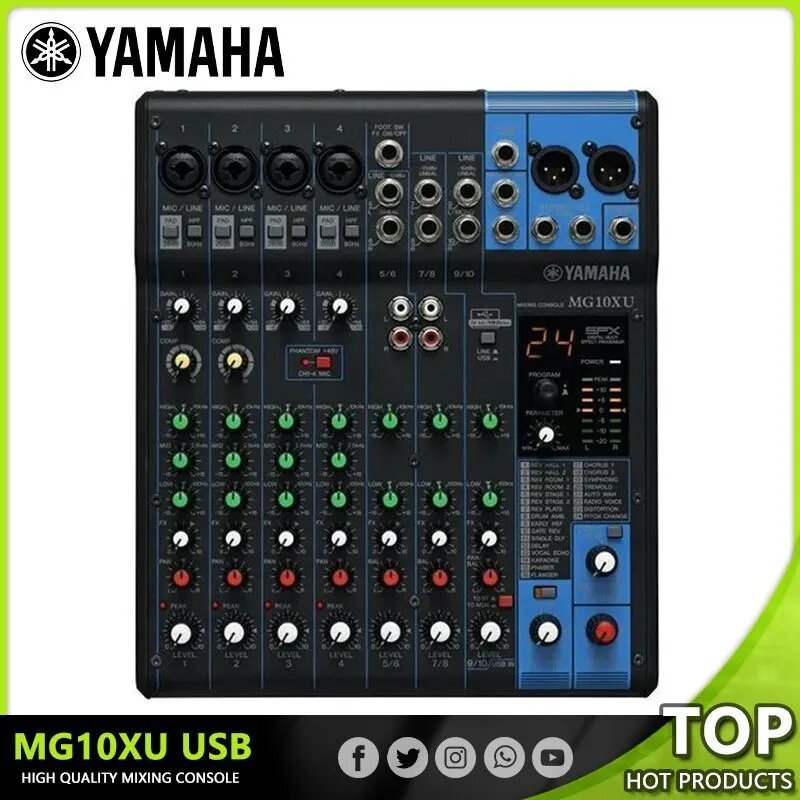 YAMAHA MG10XU USB микшерный пульт YAMAHA MG10XU USB