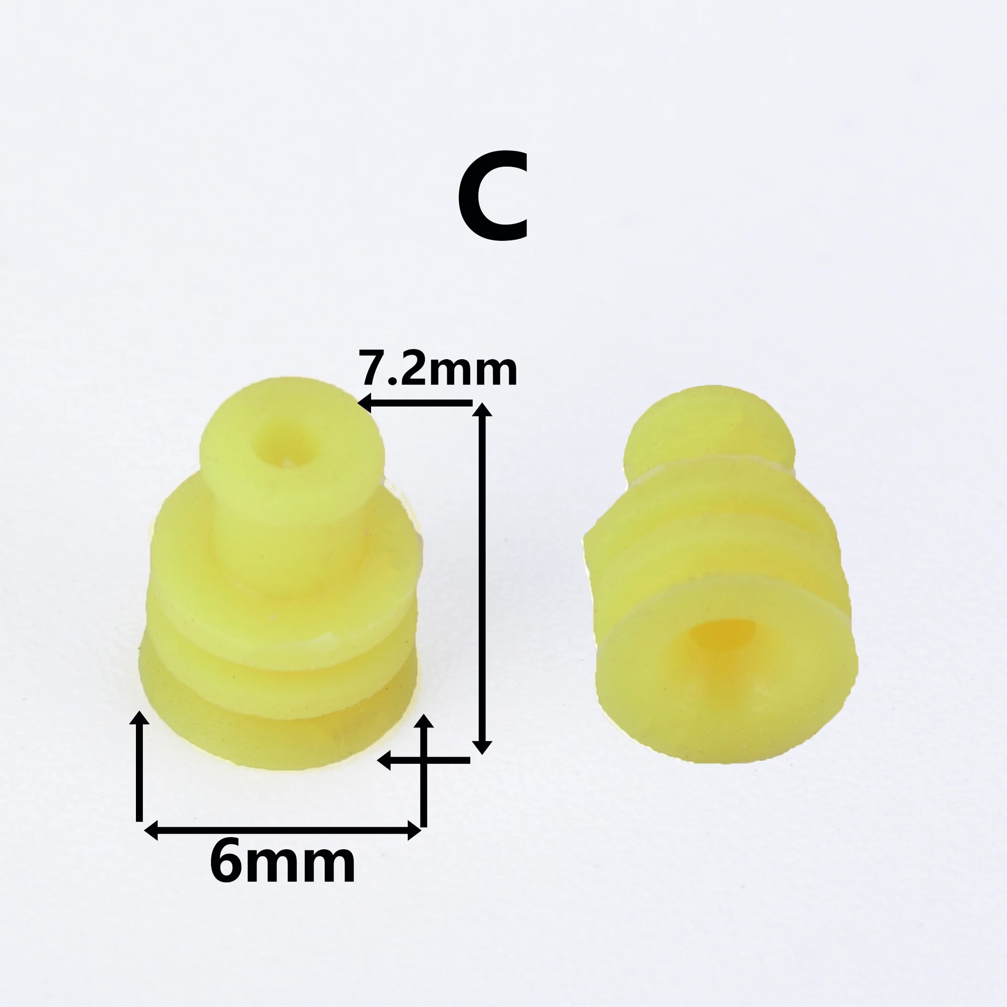 100 шт. 0,6/1/1,5/1,8/3,5/6,3/9,5 мм автомобильный разъем для проводов, водонепроницаемое кольцо, круг, резиновое уплотнение, полая заглушка, силиконовая оболочка, колпачок