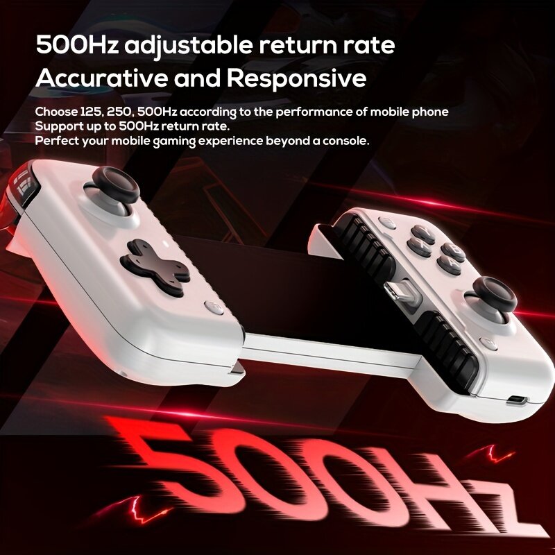 Беспроводной USB-C мобильный игровой контроллер, геймпад plug and play с джойстиками и триггерами на эффекте Холла, совместимый с Android мобильными устройствами, iPhone, планшетами и телефонами