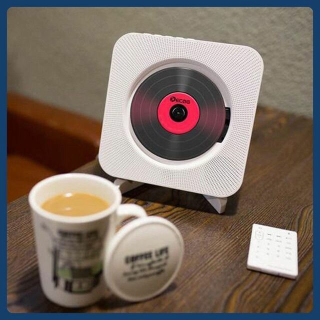 CD проигрыватель с дисплеем, Bluetooth, пультом управления. Плеер с поддержкой mp3 и радио